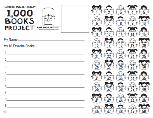 1,000 Books Project - Ossining Public Library