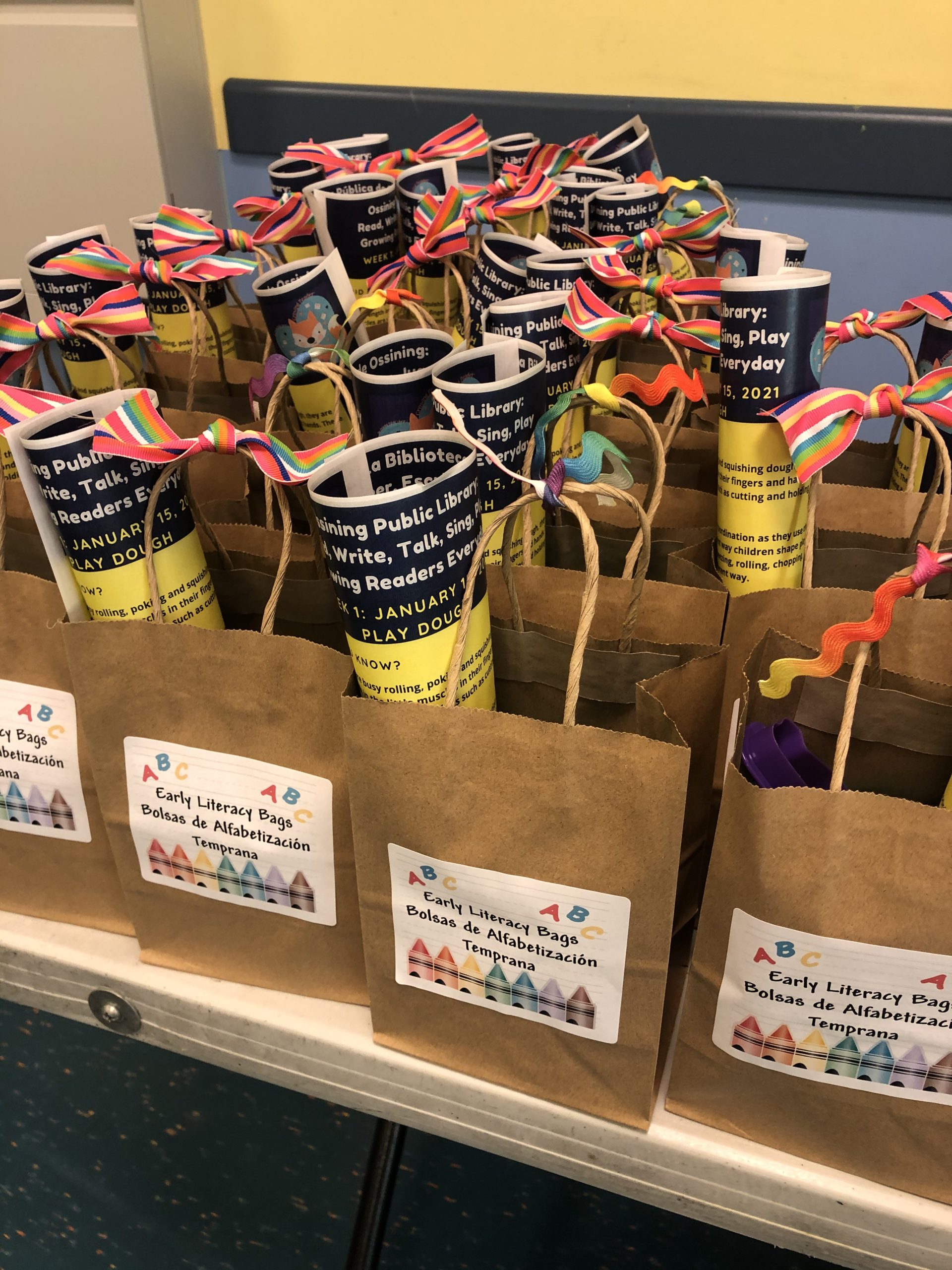 Early Literacy Bags for Kids - Ossining Public Library